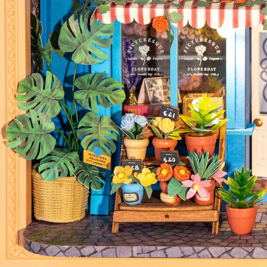 Robotime Daily Fresh Flower | Diorama bloemwinkeltje | Robotime België