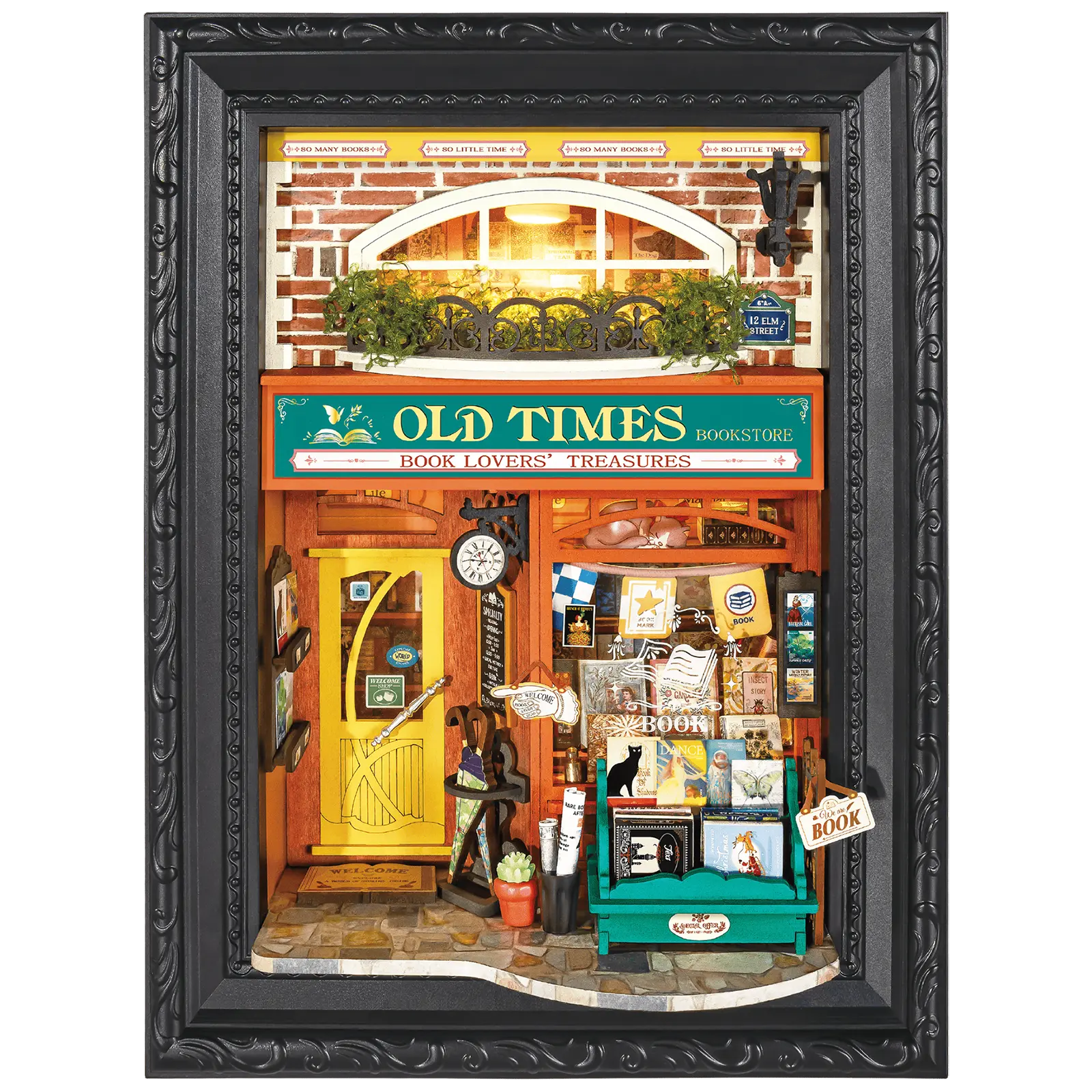 Robotime Old Times Bookstore | Boekwinkel diorama | Robotime België