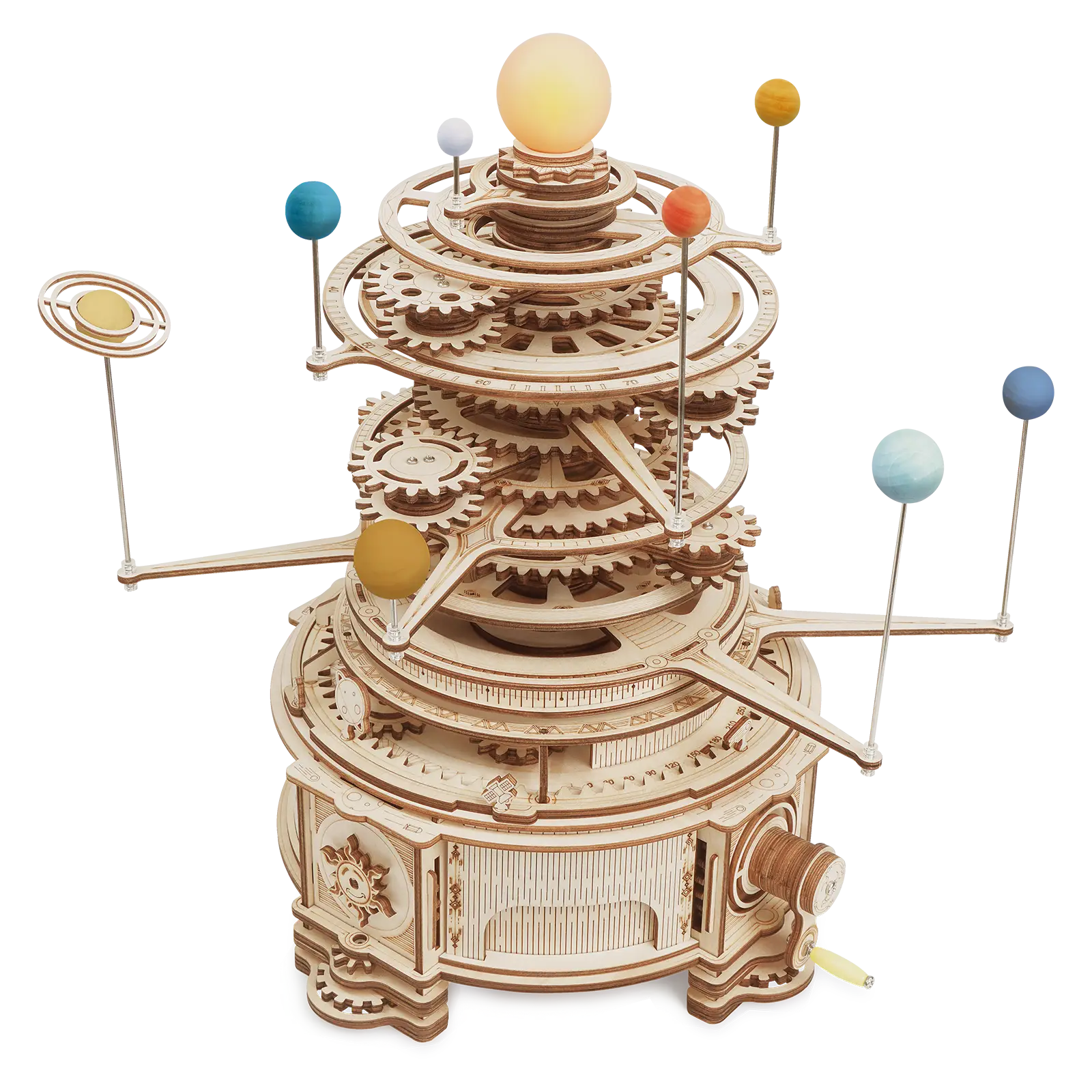 Robotime Mechanical Orrery | Houten 3D DIY bouwset | Robotime België